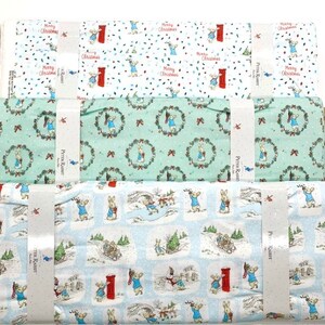 Peter Rabbit Digital Cotton Fabric Print Christmas Toile, Beatrix ...