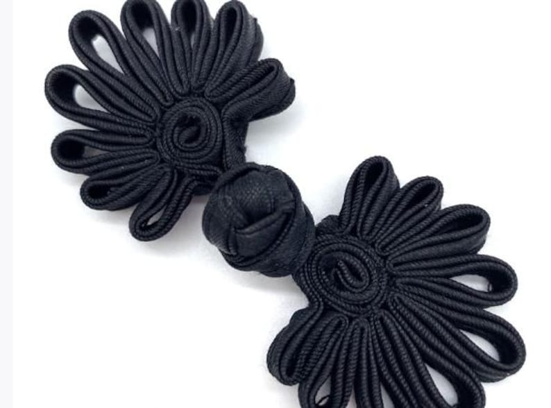2 Sets of Hand-stitched Frog Fasteners Trims, Choice of Colours, Most ...