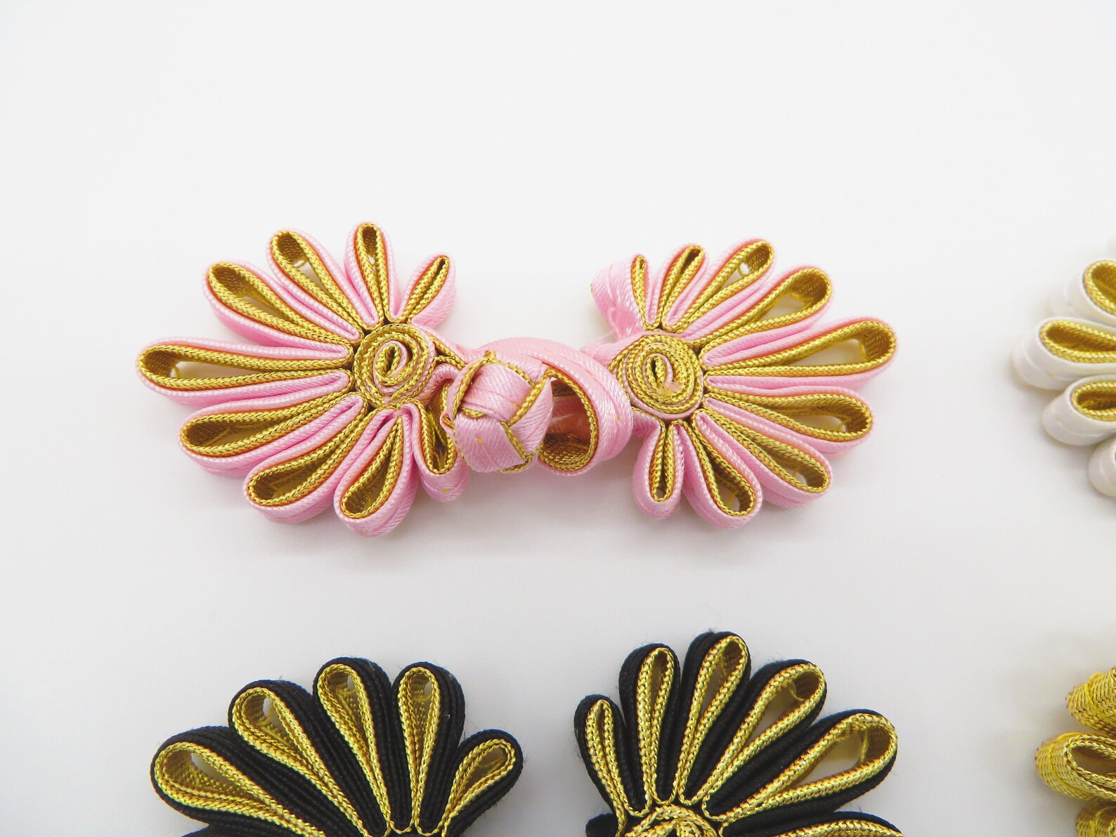 2 Sets of Hand-stitched Frog Fasteners Trims Choice of | Etsy