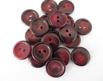 Dark Red Buttons - Etsy UK