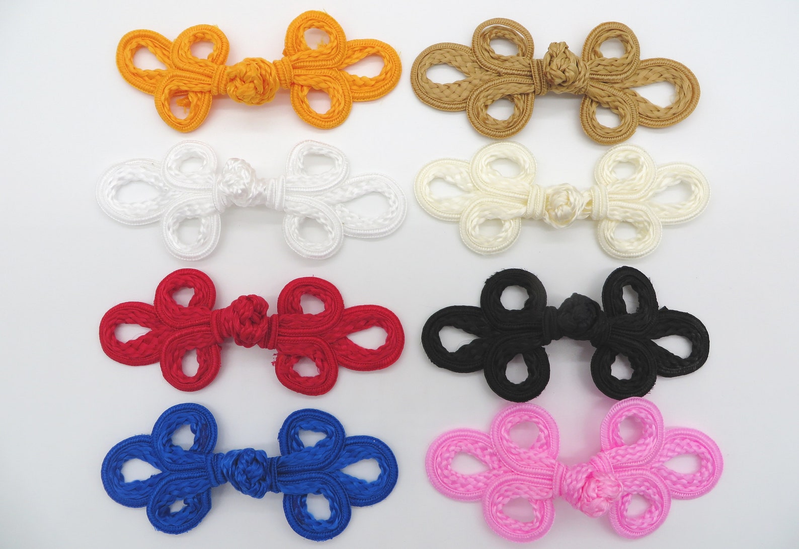 2 Sets of Hand-stitched Frog Fasteners Closure Trimmings - Etsy