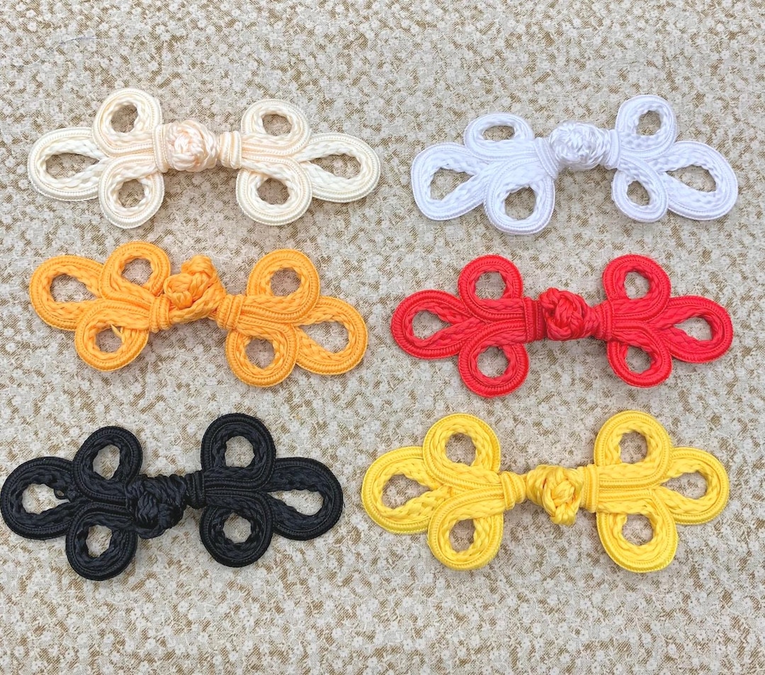 2 Sets : Hand-stitched Frog Fasteners, Braided Closure Trimmings - Etsy UK