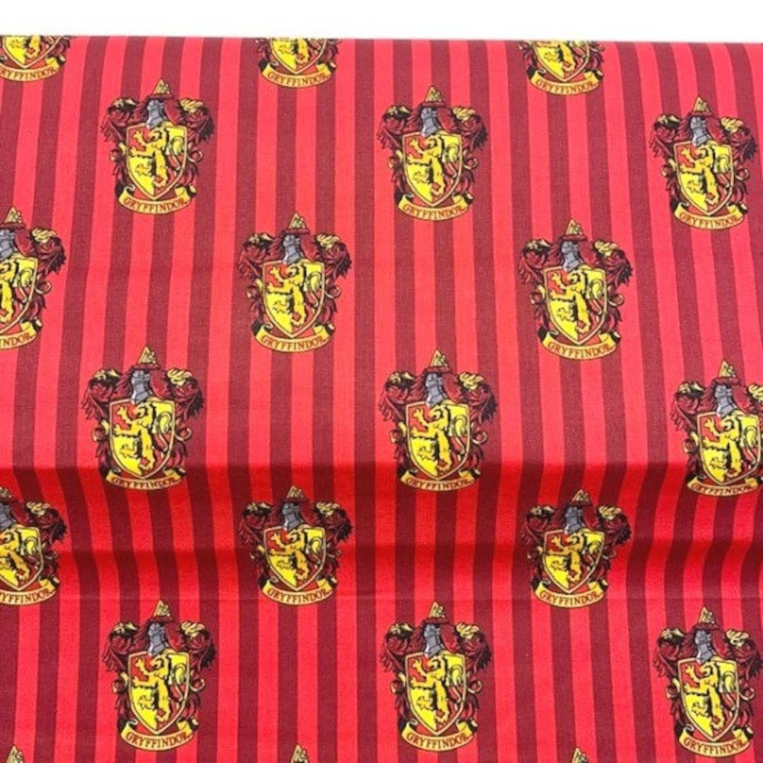 Harry Potter Gryffindor Fabric Cotton Print per Mt - Etsy