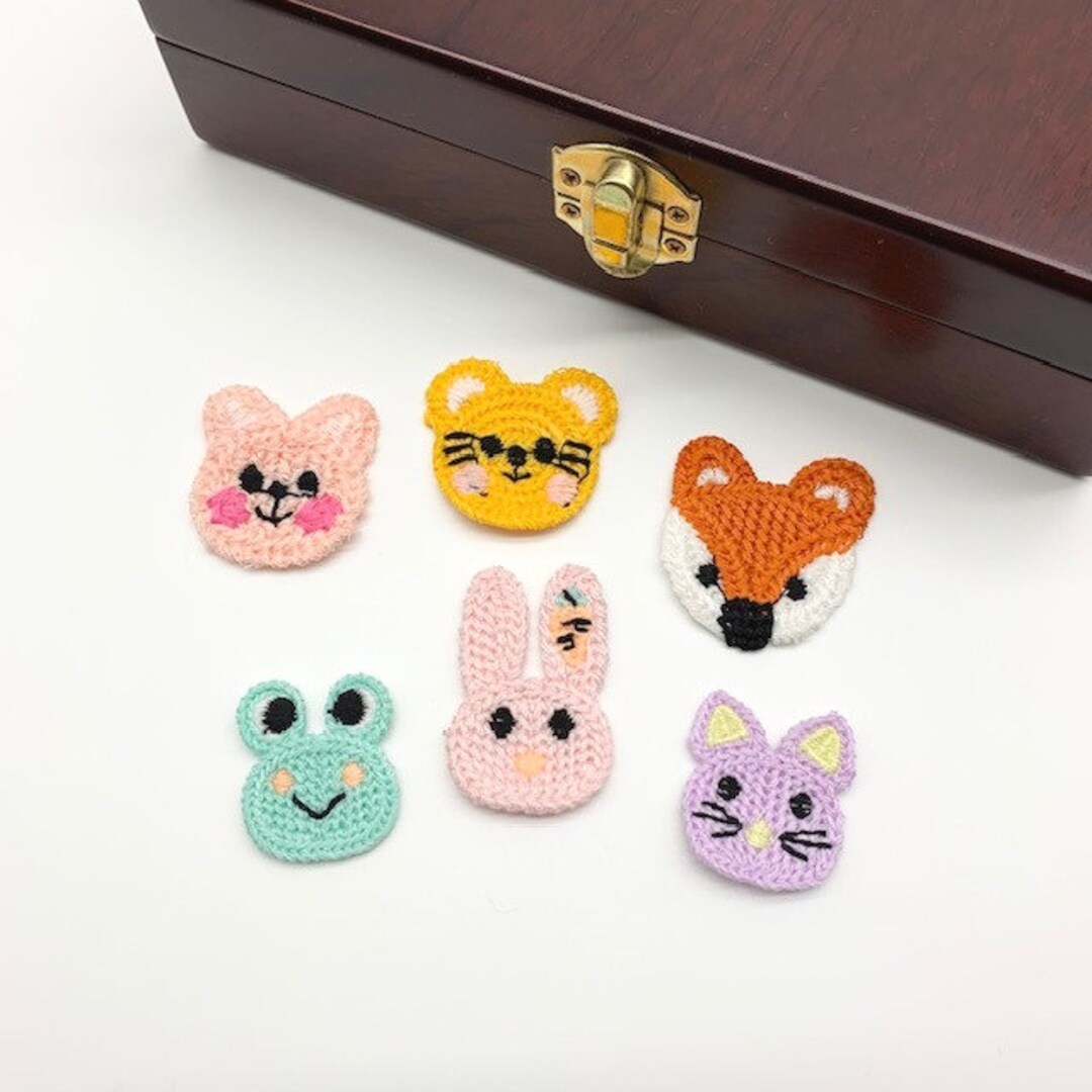 Embroidered Crocheted Animals, 3 Pieces or Whole Set 3-4cm Patch ...