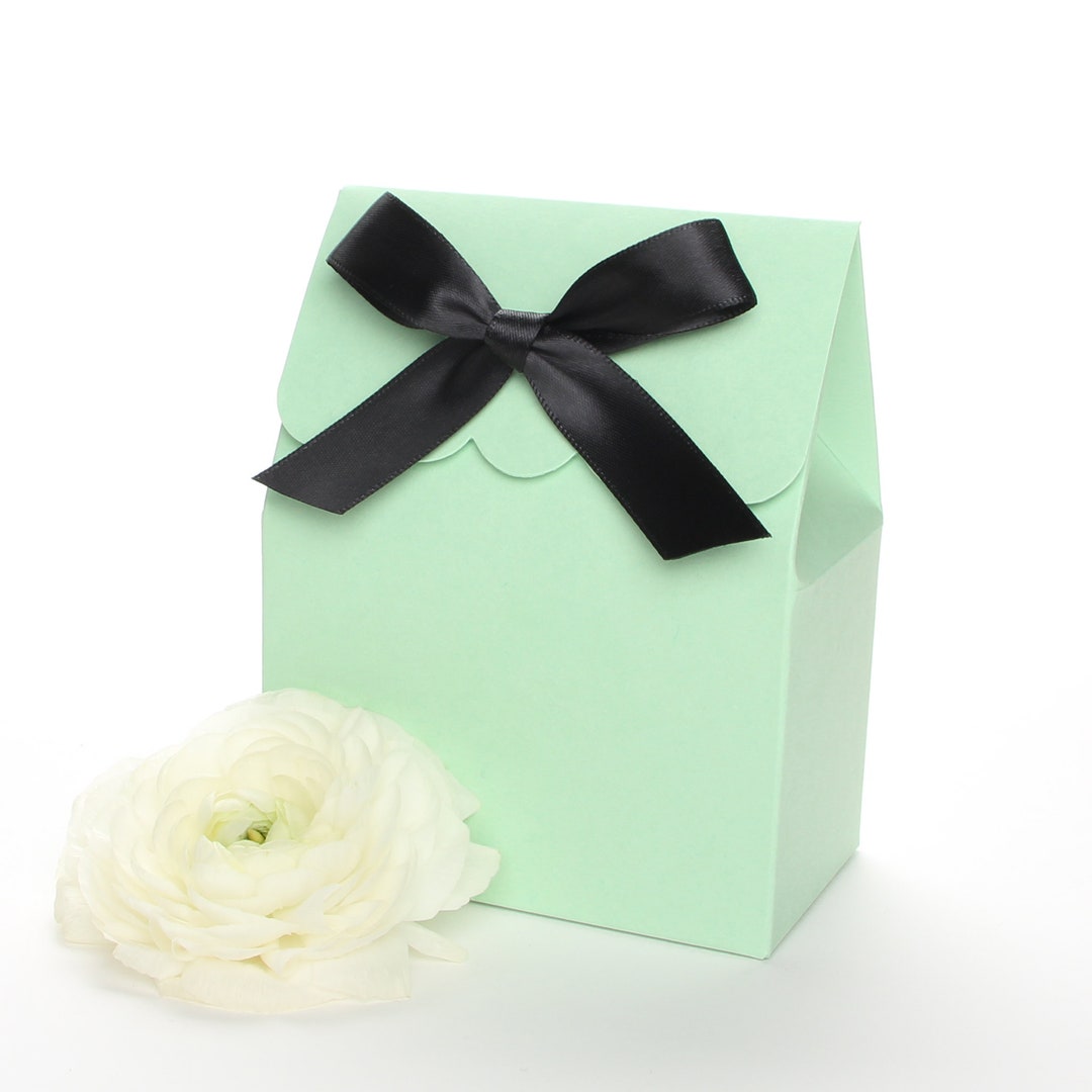 Favor Boxes, Candy Buffet Boxes, Favour Boxes Mint, Mint Green Favor ...