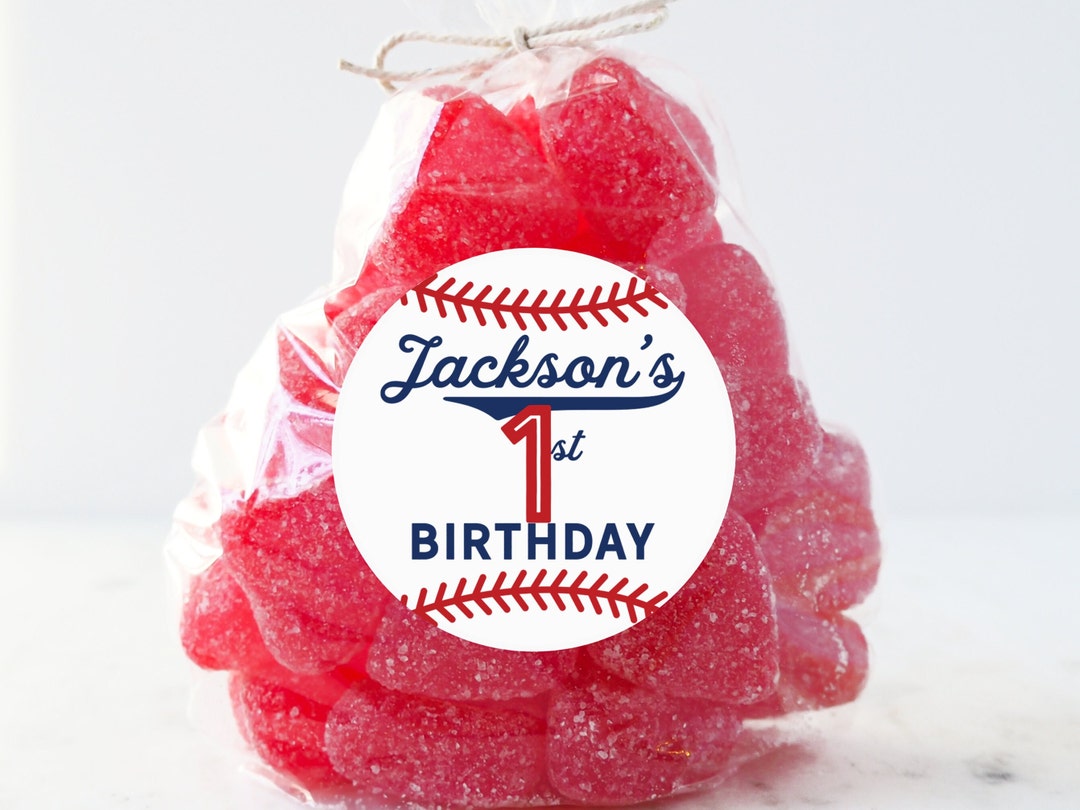 Printed Baseball Stickers Baseball Birthday Stickers - Etsy
