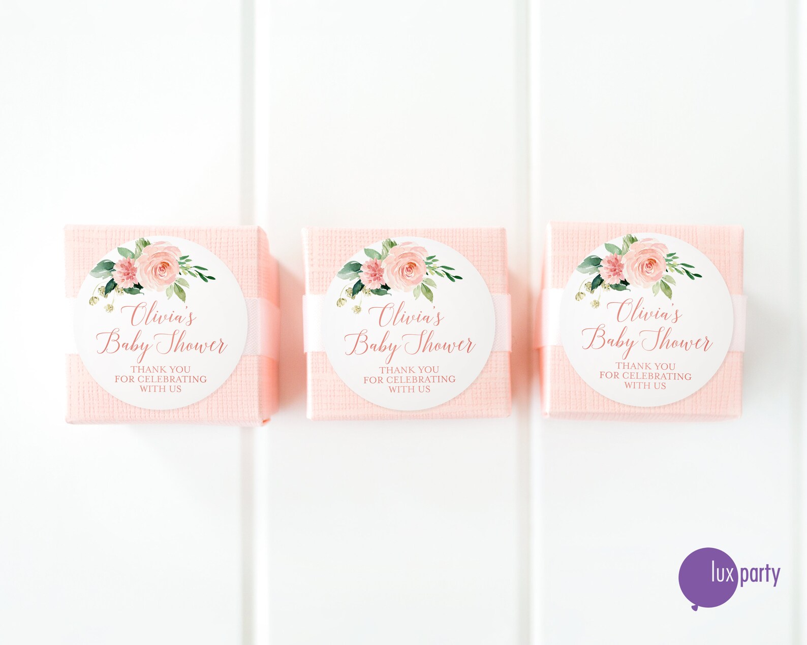 Printed Baby Shower Stickers Baby Shower Labels Personalized - Etsy