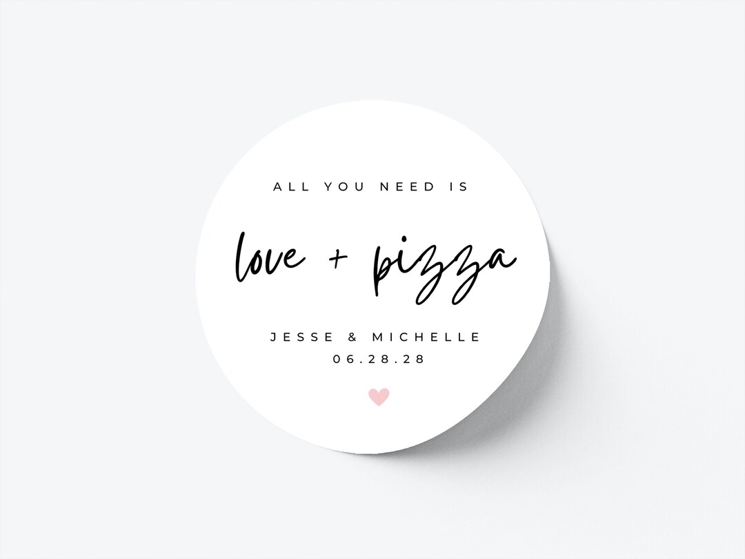 Custom Pizza Box Sticker Template, Edit & Print in Canva, Personalized ...