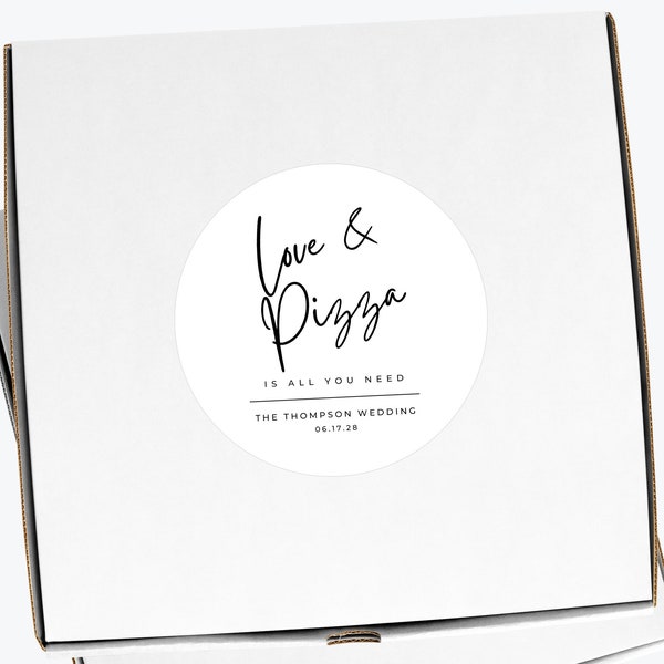 Custom Stickers Pizza Box - Etsy