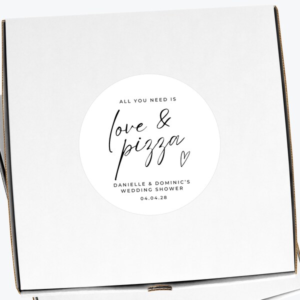 Custom Pizza Boxes Sticker - Etsy
