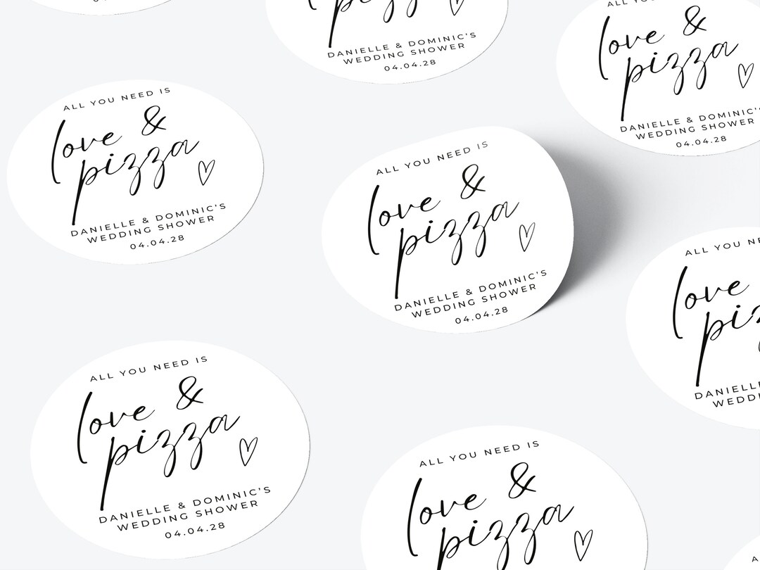 Custom Pizza Box Sticker Template, Edit & Print in Canva, Personalized ...