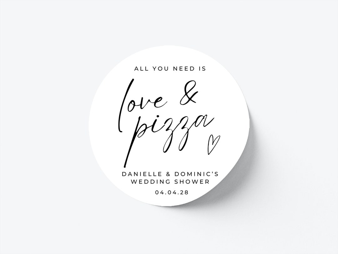 Custom Pizza Box Sticker Template, Edit & Print in Canva, Personalized ...