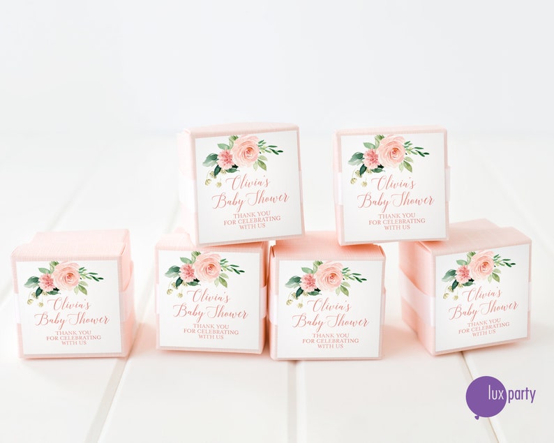 Printed Baby Shower Stickers Baby Shower Labels Personalized - Etsy