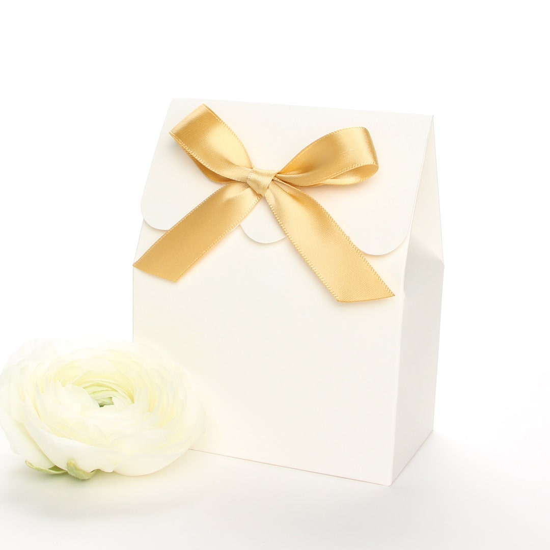 Favor Boxes, Wedding Favor Boxes, Gold Favor Boxes, Ivory Favor Boxes ...