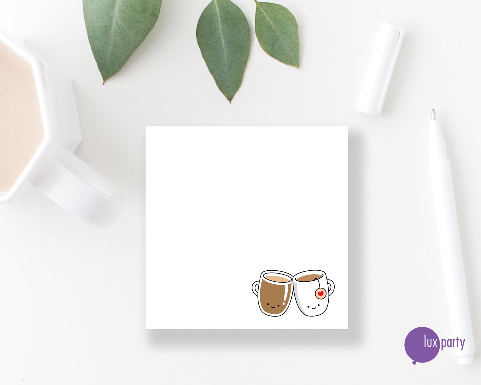 Kawaii Sticky Notes Sticky Notes Coffee Cute Sticky Notes - Etsy