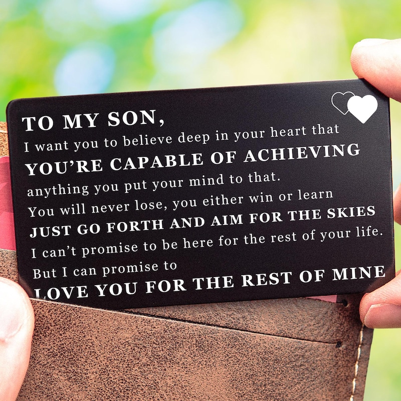 Christmas Card Insert Son - Etsy