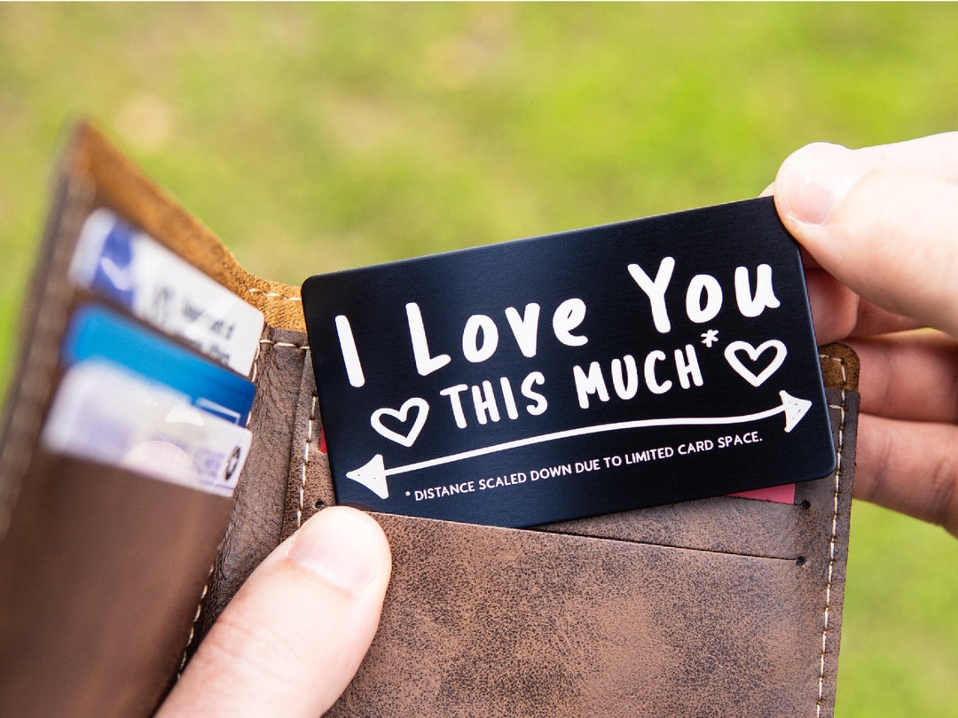 Funny Engraved Wallet Card Love Note the Perfect Gift for Your ...