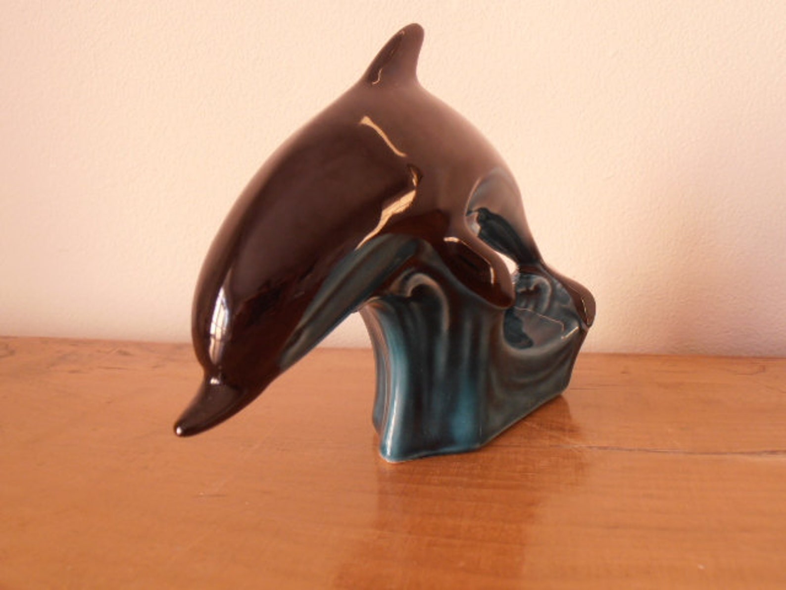 Poole Pottery Dolphin in the Waves. Retro, Collectible Figurine. - Etsy UK