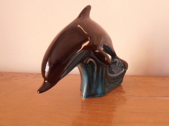 Poole Pottery Dolphin in the Waves. Retro, Collectible Figurine. - Etsy UK