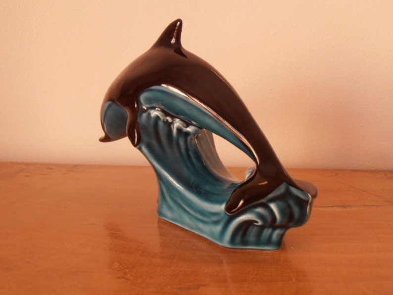 Poole Pottery Dolphin in the Waves. Retro, Collectible Figurine. - Etsy
