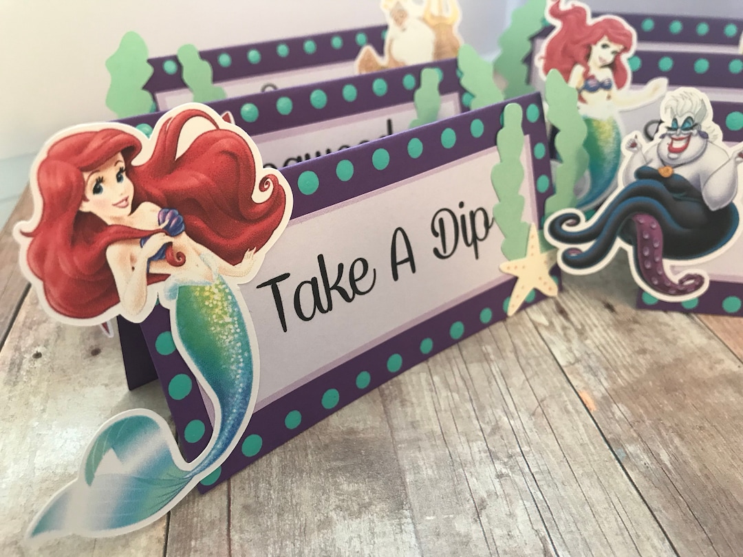 Little Mermaid Food Labels - Etsy