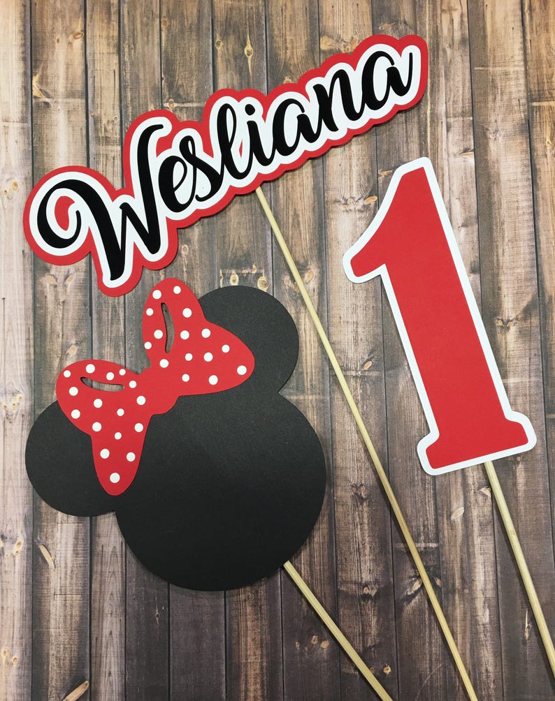 Minnie Mouse Centerpiece Sticks - Etsy