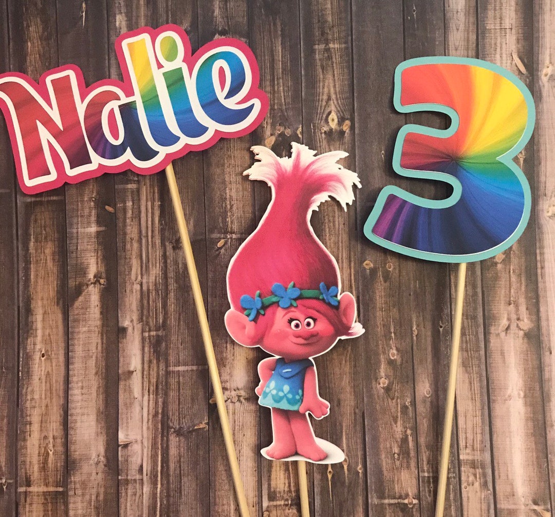Trolls Centerpiece Sticks - Etsy