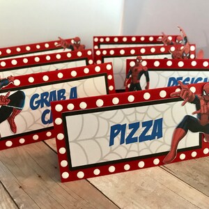 Spider-man Food Labels - Etsy