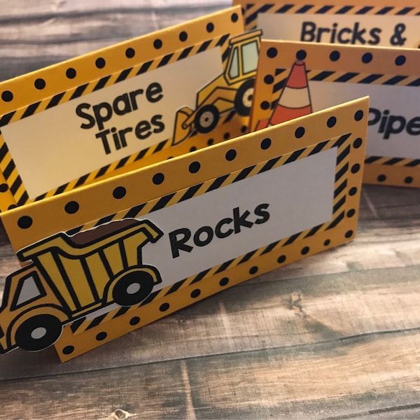 Construction Party Food Signs - Etsy