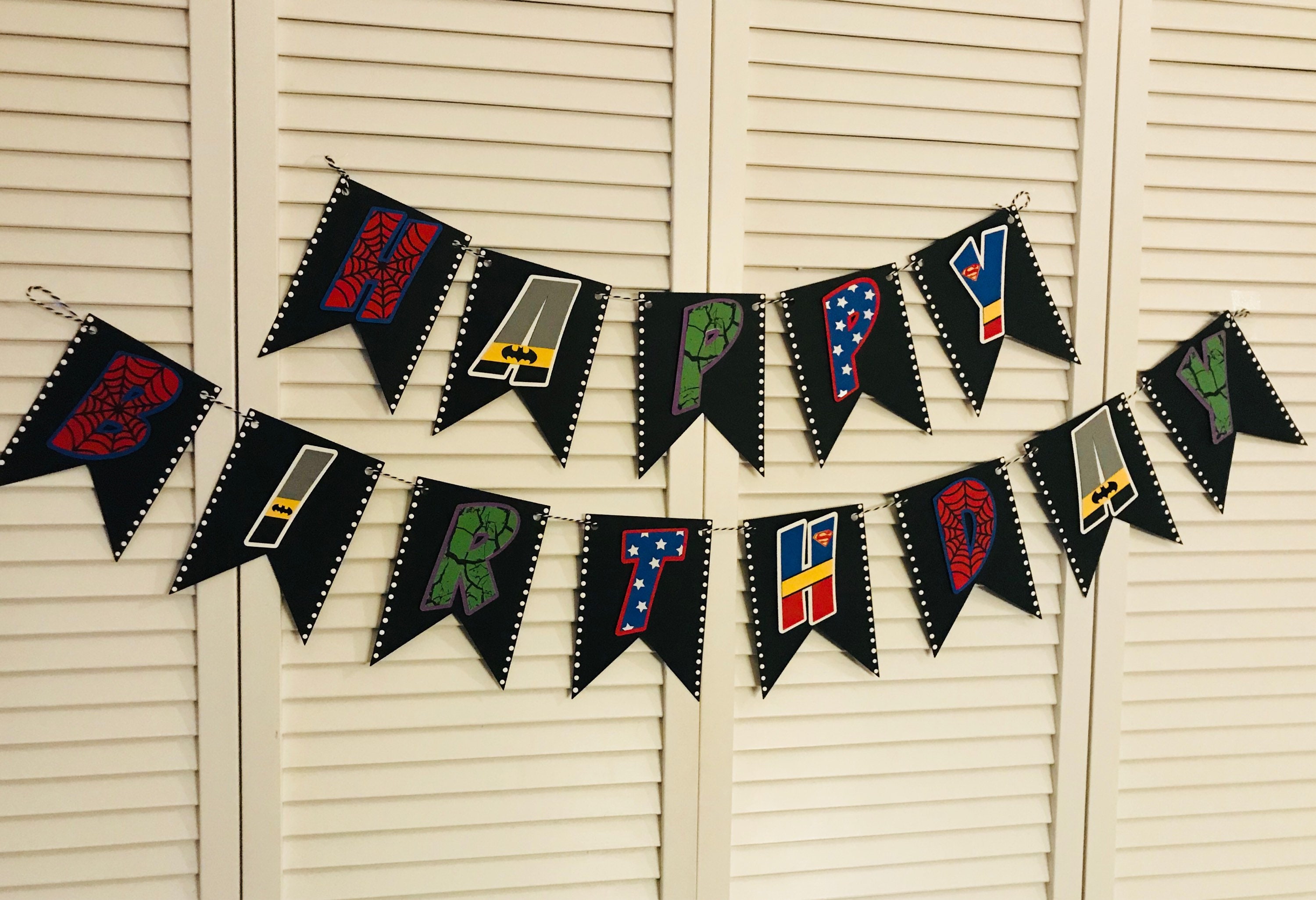Super Hero Banner - Etsy