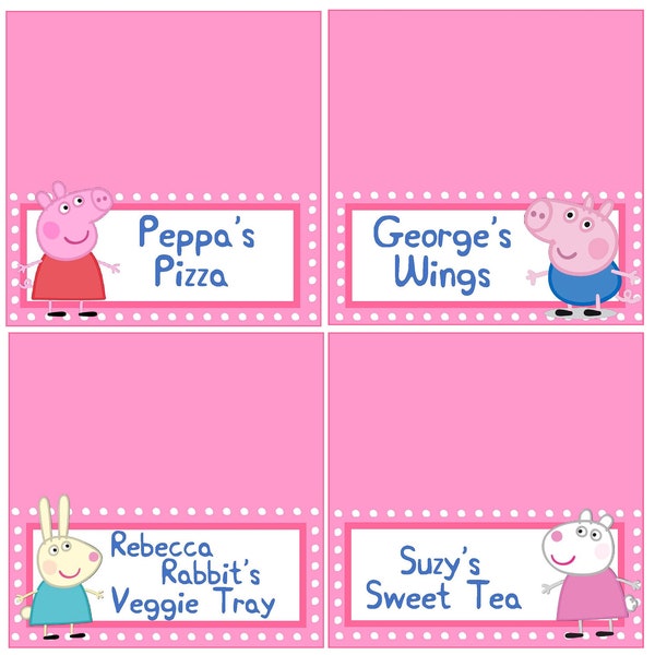 Peppa Pig Card - Etsy