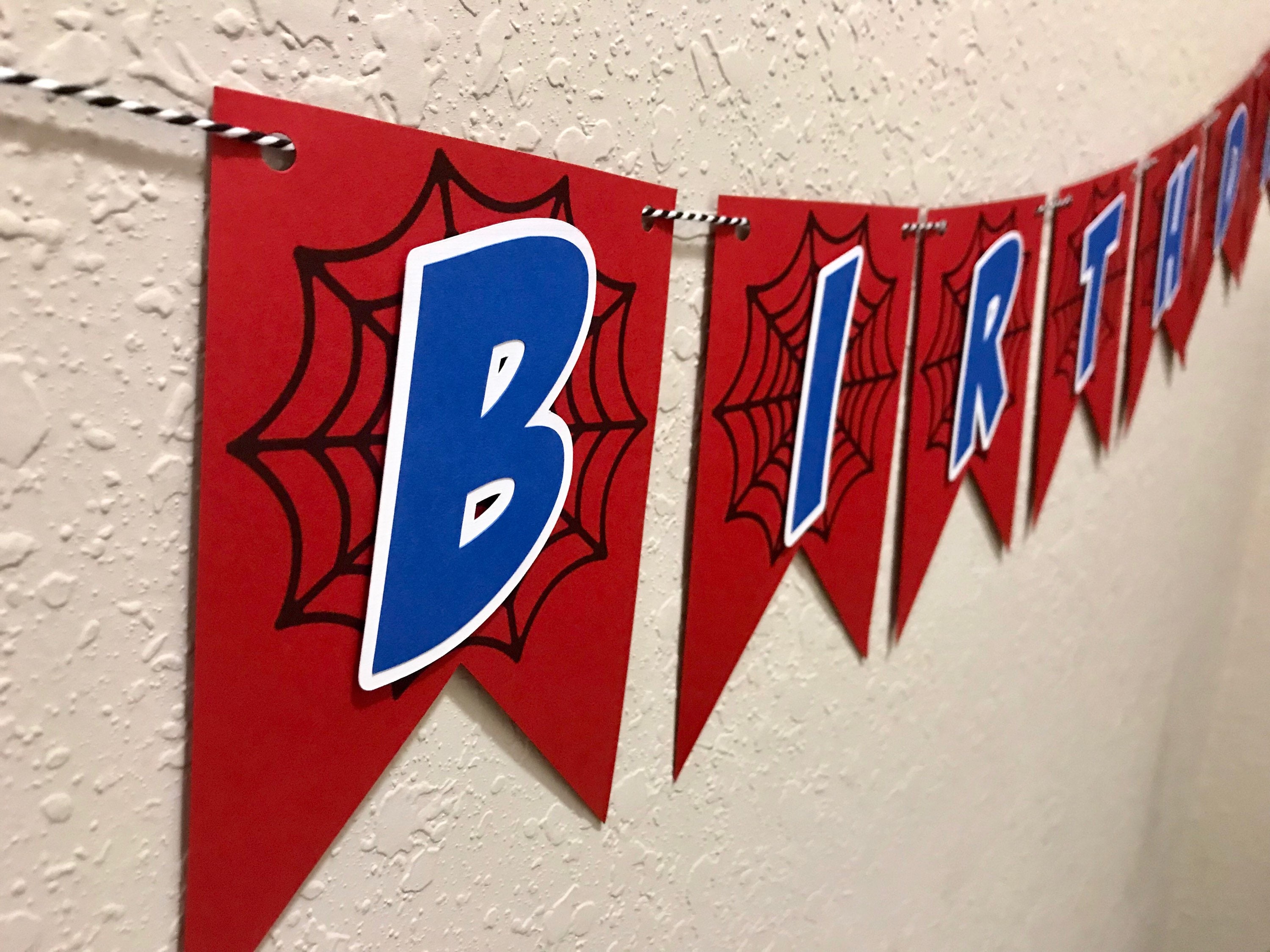 Spider-man Birthday Banner - Etsy Canada