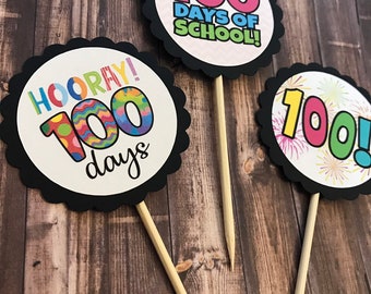 100th Day of School Bag Topper, INSTANT DOWNLOAD, 100 Days Smarter ...