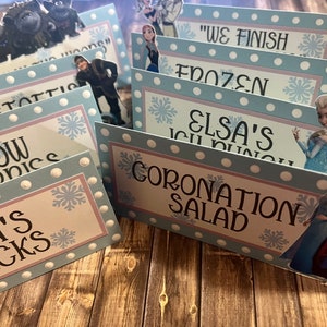 Frozen Food Signs-set of 8!! - Etsy