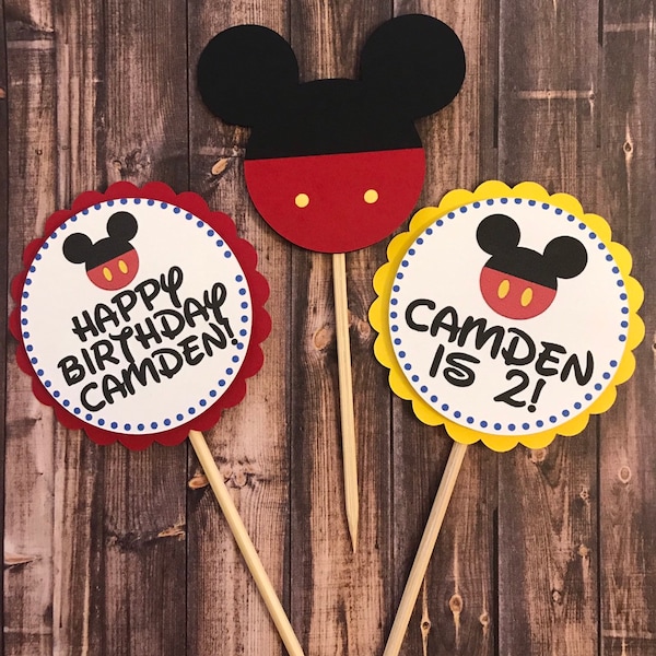 Mickey Mouse Cupcake - Etsy