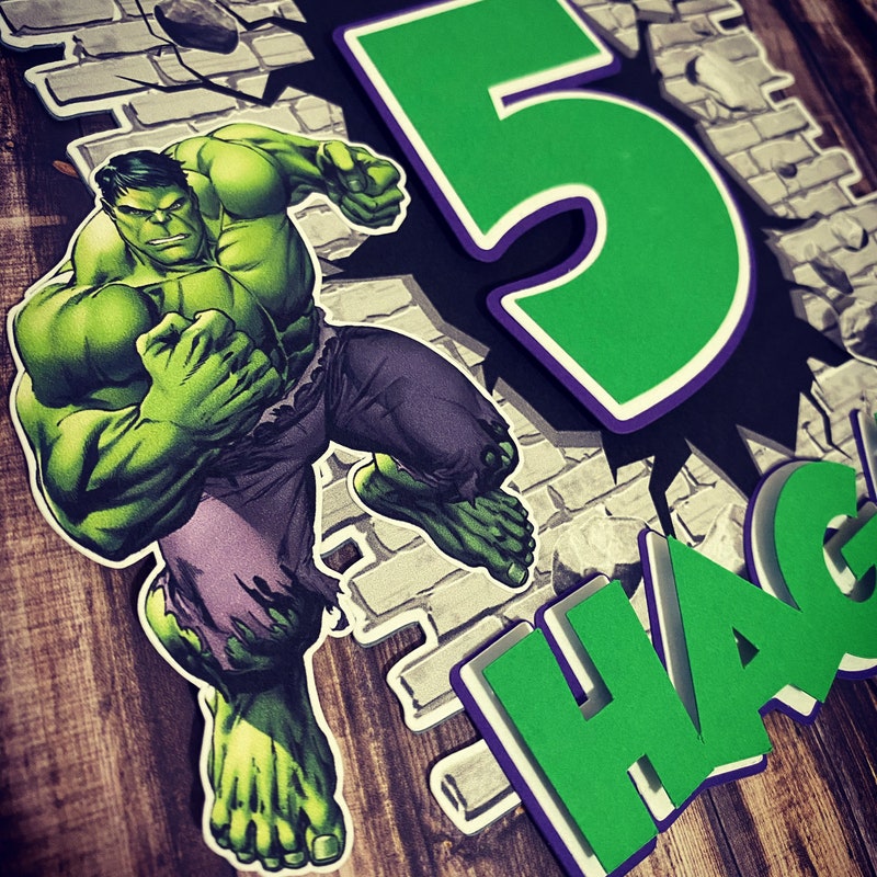 Hulk Cake Topper - Etsy