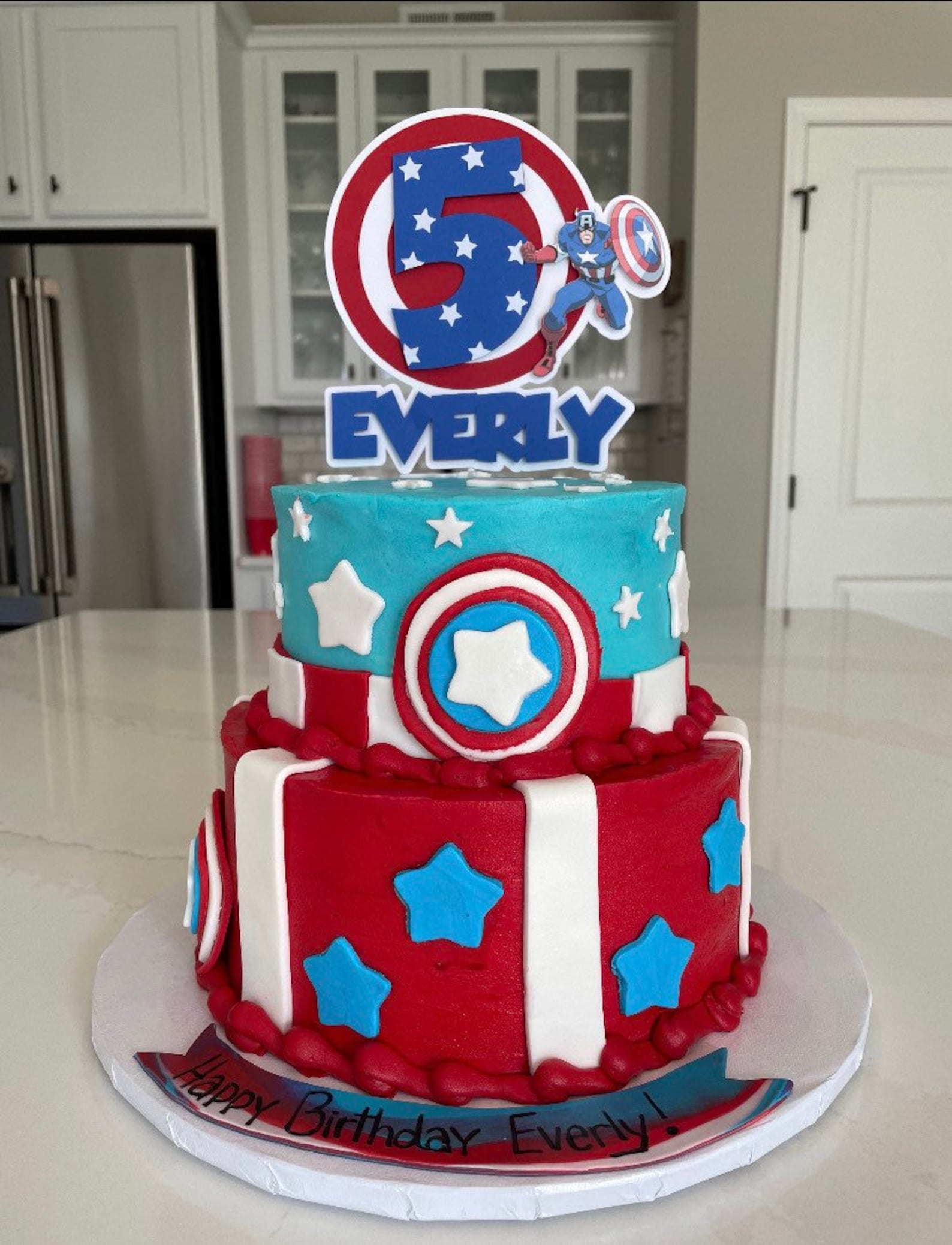 Captain America Cake Topper - Etsy