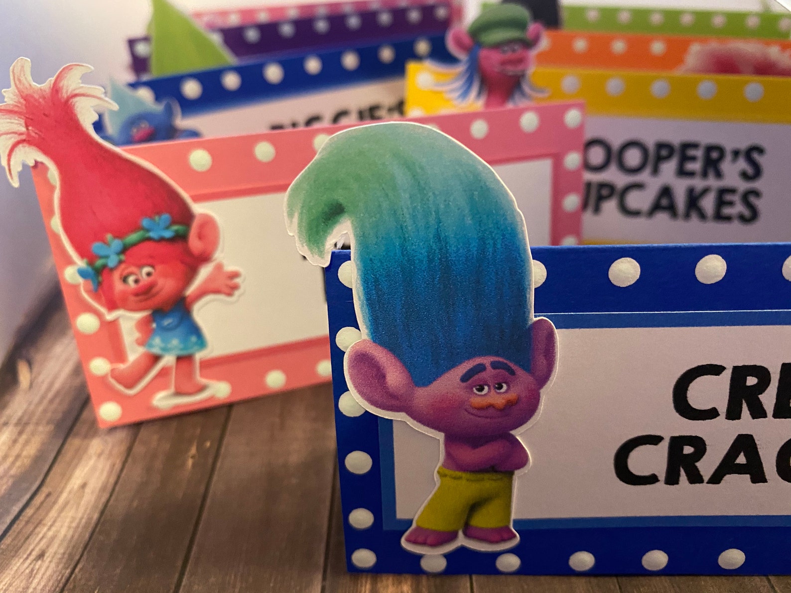 Trolls Inspired Food Signs Set of 8 - Etsy