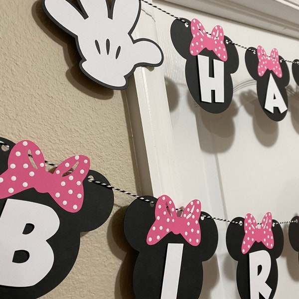 Minnie Mouse Banner - Etsy