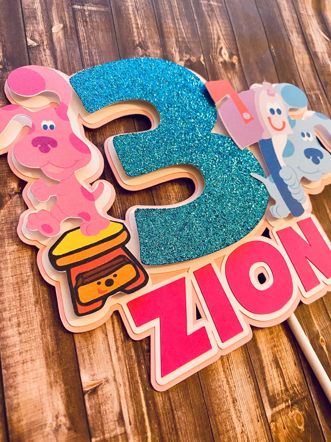 Blues Clues Inspired Cake Topper - Etsy
