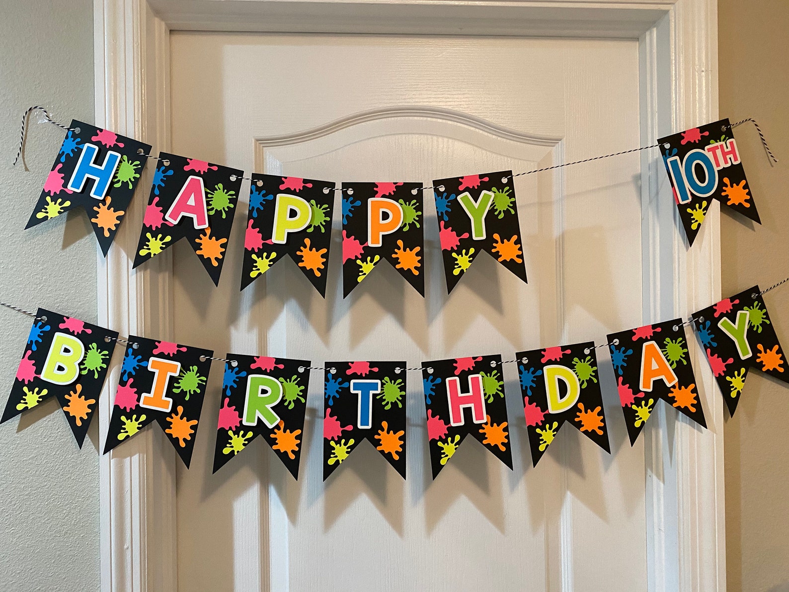 GLOW Party Banner - Etsy