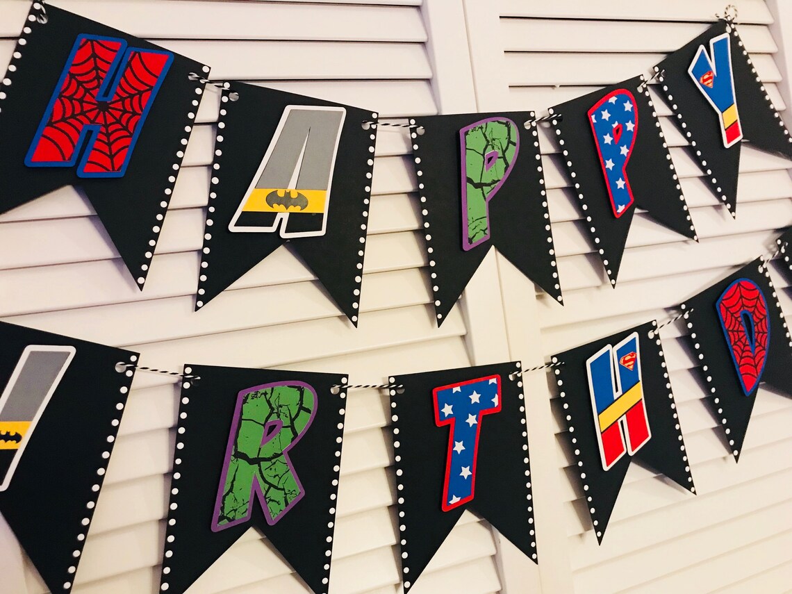 Super Hero Banner - Etsy