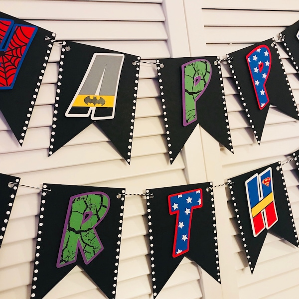 Super Hero Banner - Etsy