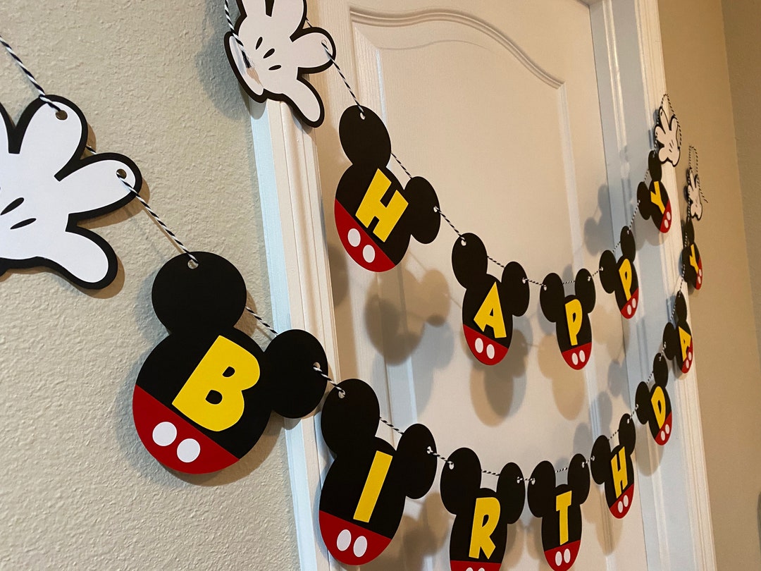 Mickey Mouse Banner - Etsy
