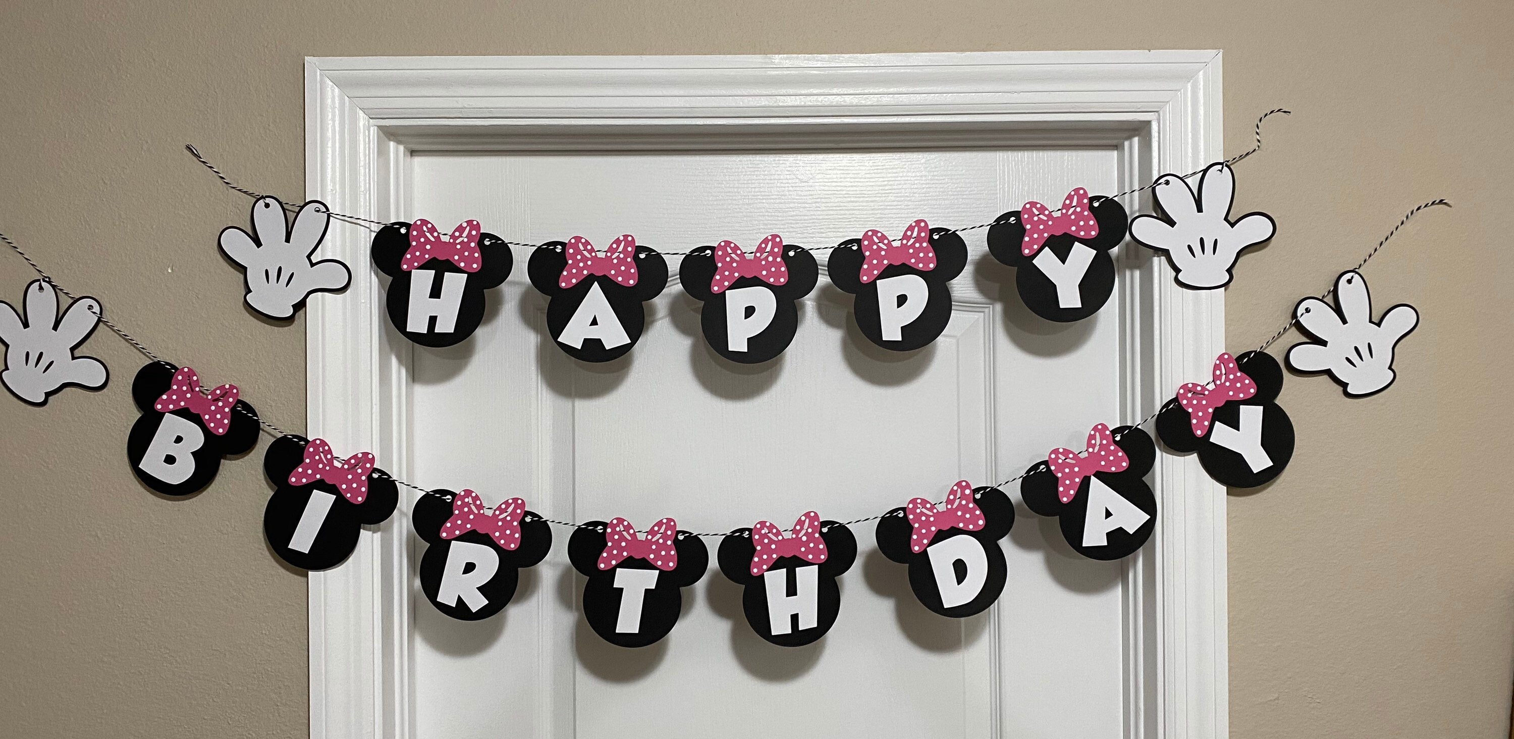 Minnie Mouse Banner - Etsy
