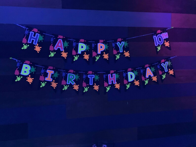 GLOW Party Banner | Etsy