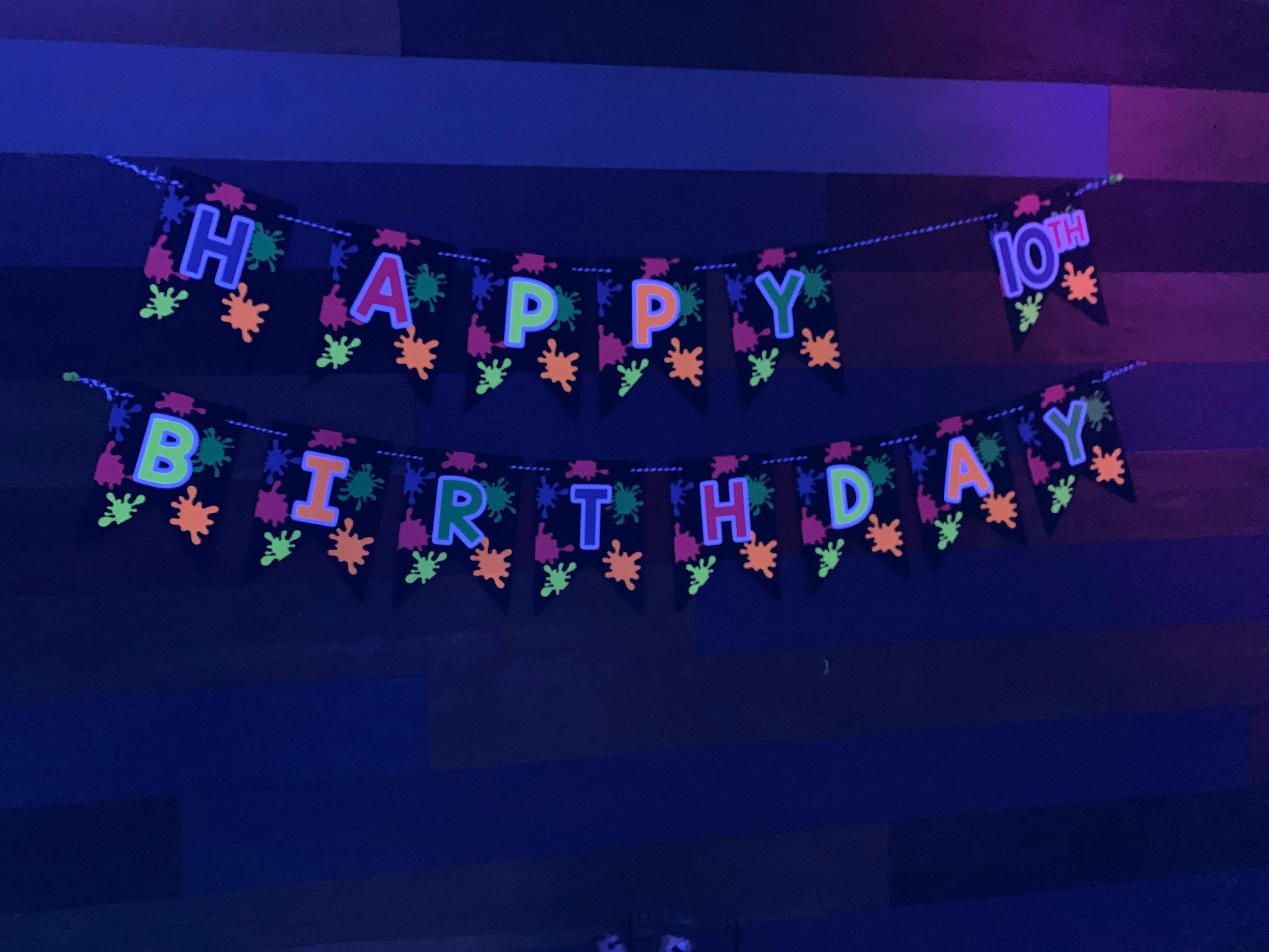GLOW Party Banner | Etsy