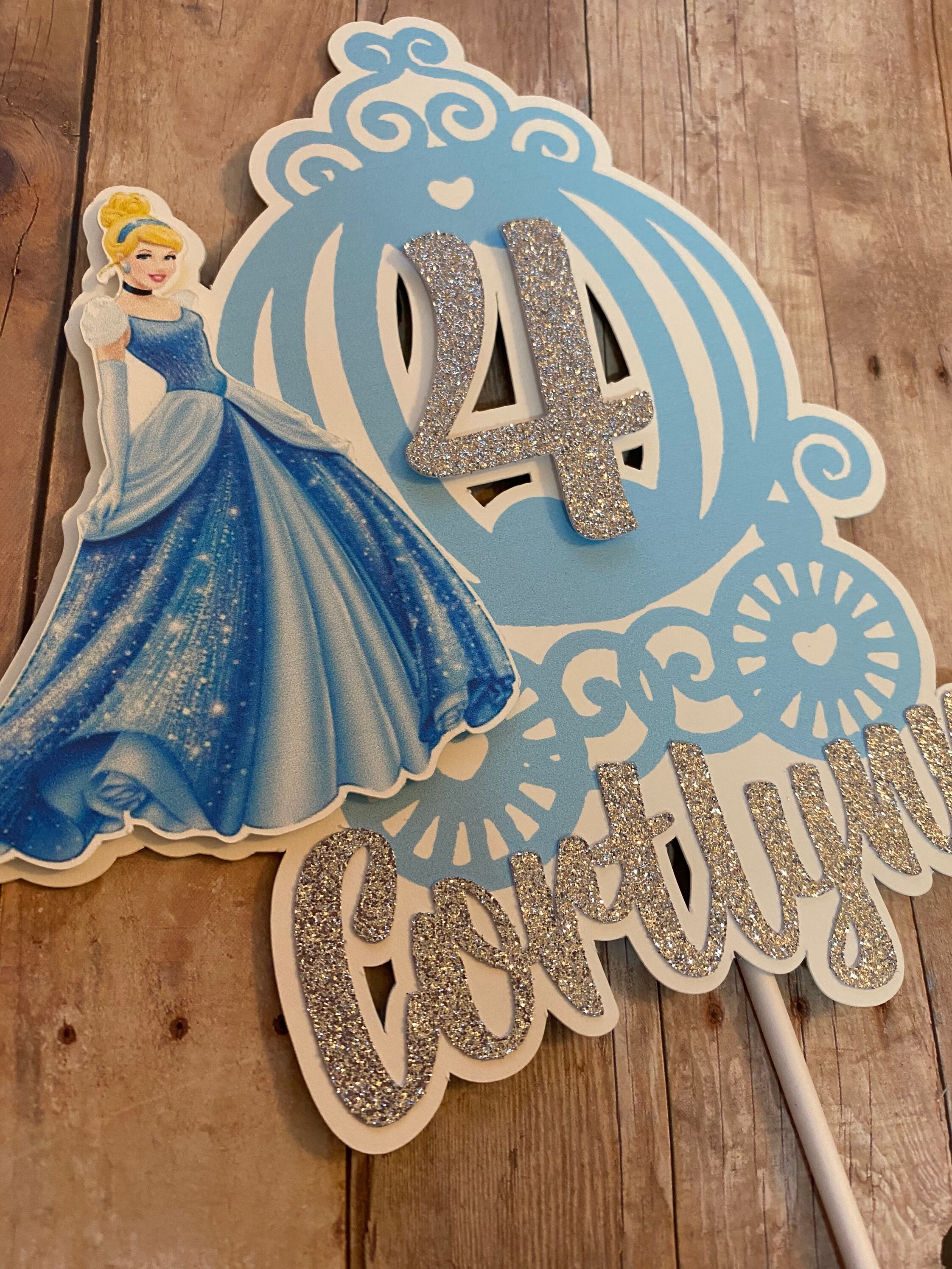 Cinderella Cake Topper - Etsy