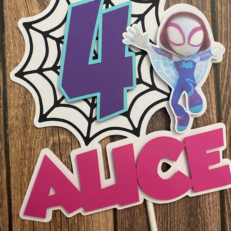 Spider Man Name Topper - Etsy