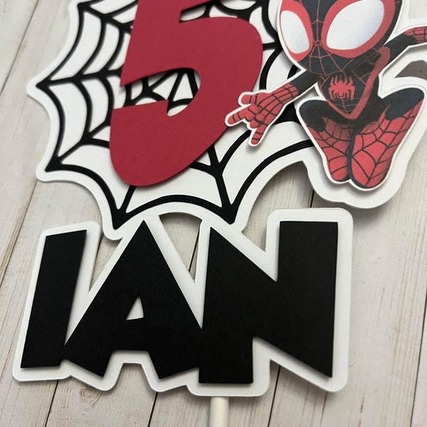 Spin Spidey Cake Topper - Etsy